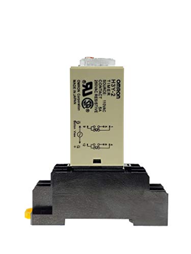 Hechengdianzi AC 110V 60s H3Y-2 Delay Timer Time Relay 0-60S DPDT with ...