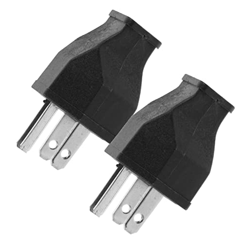 Veemoon 2pcs Plug 3 Prong Grounding Plug Angle Plug Lock Male Plug USA ...