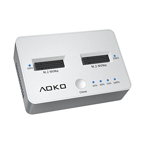 Mua AOKO M.2 NVMe Dual-Bay Docking Station Clone Duplicator,USB C 3.2 ...