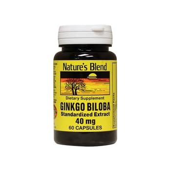 Amazon.com: Ginkgo Biloba 40 mg 60 Caps by Nature's Blend: Health ...