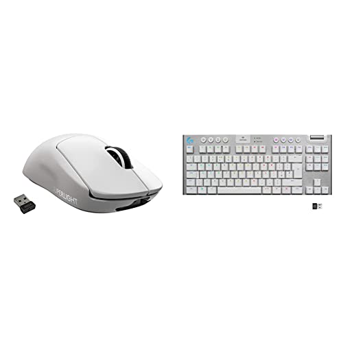 Logitech G Pro X Superlight Wireless Gaming Mouse - White + G915 TKL ...