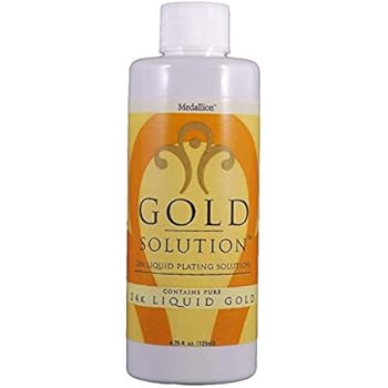 Amazon.com: Deluxe Liquid Gold Solution 24 Kt. 4 Oz. By Medallion Brand ...