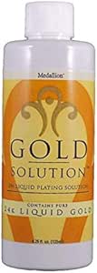 Amazon.com: Deluxe Liquid Gold Solution 24 Kt. 4 Oz. By Medallion Brand ...