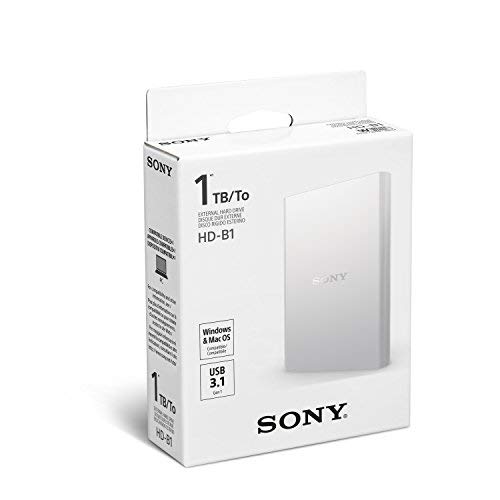 Sony 1TB External Hard Drive (White)