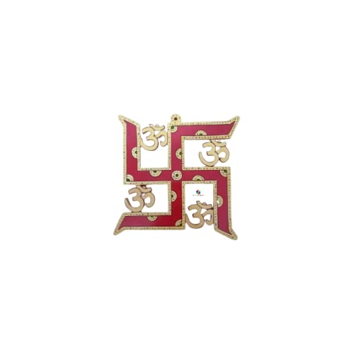 Buy DRAVY HANDICRAFTS Swastik Om for Door Entrance Swastik Symbol Nazar ...