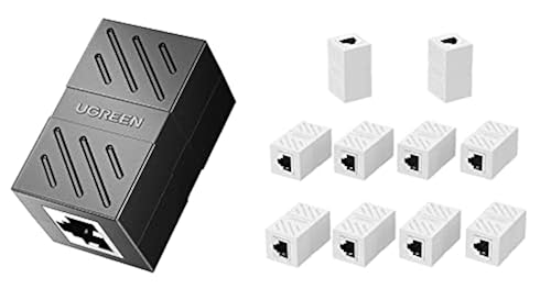 UGREEN RJ45 Coupler Ethernet Extender Connector 10 Pack and RJ45 ...