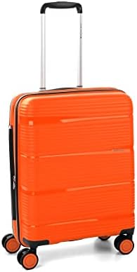 RONCATO R-Lite 4 Wheels Expandable Cabin Rigid Trolley with Tsa, Orange ...