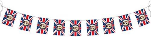 Union Jack Bunting - Queen Platinum Jubilee 1926-2022 Bunting Banner ...