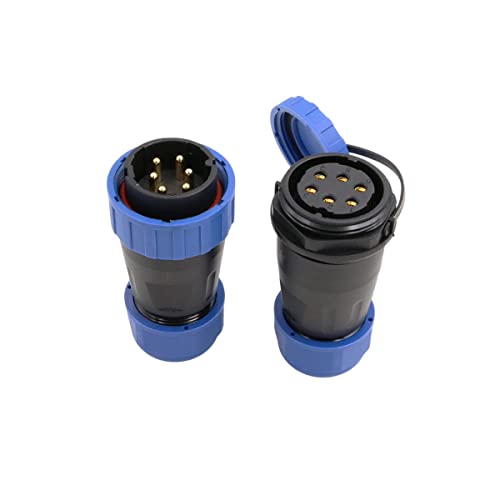 SZRMCC TY28 Aviation Connector Plug 6Pin 25A Waterproof Cable Industrial Connectors Solder-Free ...