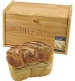 Great Ideas Wooden Bread Bin / Wood Bread Box With Front Opening Door ...