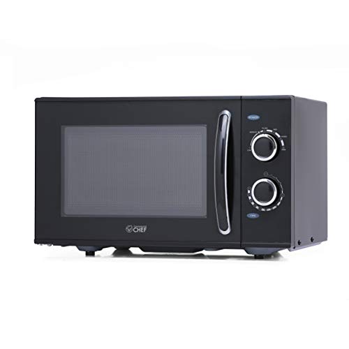 COMMERCIAL CHEF Rotary Dial Microwave with 6 Power Levels, Small ...
