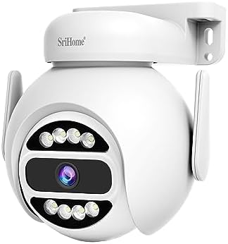 4MP Full HD Security Camera with Two-Way Audio, Night Vision, and Dual ...