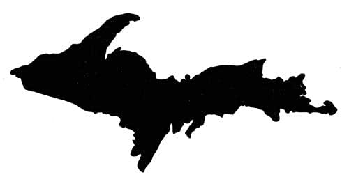 Amazon.com: Custom Vinyl Upper Peninsula Michigan Decal UP State Bumper ...