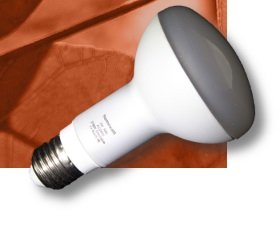 DIMMABLE R80 LED reflector spotlight warm white light bulb standard ...