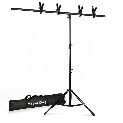 [Upgraded T-Shaped Joint Version] T-Shape Backdrop Stand Kit 6.5x5ft ...