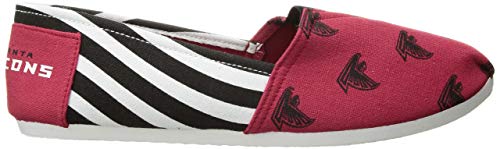 FOCO Atlanta Falcons NFL Womens Stripe Canvas Shoes - S on Galleon ...