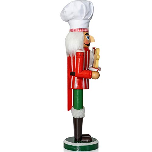 Ornativity Christmas Chef Nutcracker Figure – Wooden Chef Hat ...