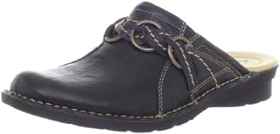 Amazon.com | Clarks Women's Clarks Nikki Theater Clog, Black, 6.5 M US ...
