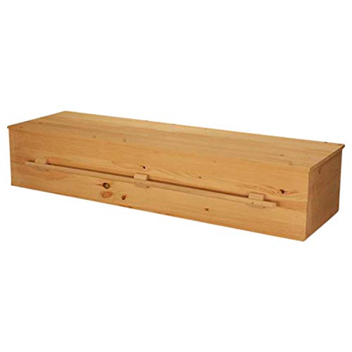 Titan Casket Eco Pine Box Wood Casket (Wood Handlebars) Biodegradable ...