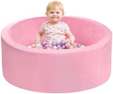 IAGBIBUI Foam Ball Pit for Toddlers, Round Soft Ball Pool Pits for ...