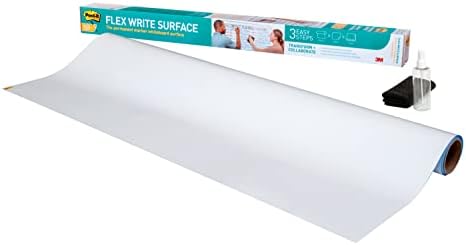 Post-it Flex Write Whiteboard Surface FWS4x3. 4 x3 in (120 cm x 90 cm ...
