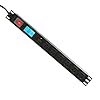 19 Inch Metered PDU Rack Mount Power Distribution Units 6 NEMA 5-15R ...