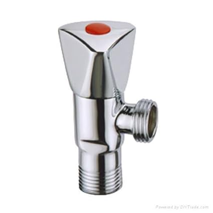 Brass Angle Cock/Angle Valve/Stop Cock (Triangle), QTM Bathroom ...