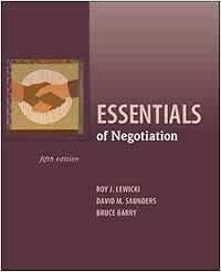 Essentials of Negotiation: Lewicki, Roy, Barry, Bruce, Saunders, David: 0352959719381: Books ...