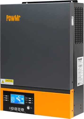 PowMr 5000 Watt Solar Hybrid Inverter 48V DC to 220-230V AC, 5000W Pure Sine Wave Inverter ...
