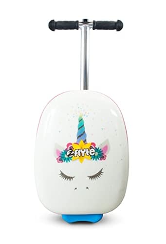 FLYTE 18 Inch Midi Kids Luggage Scooter Suitcase - Chloe the Unicorn ...