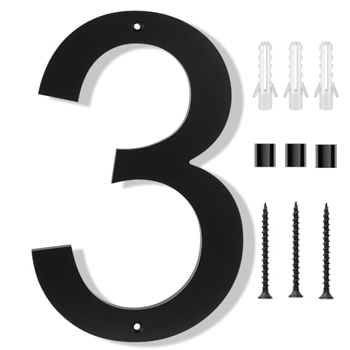 Takytao 8 Inch house numbers for outside, Large Modern Black House ...