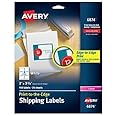 Amazon.com : Avery Printable Shipping Labels with Sure Feed, 3" x 3.75 ...