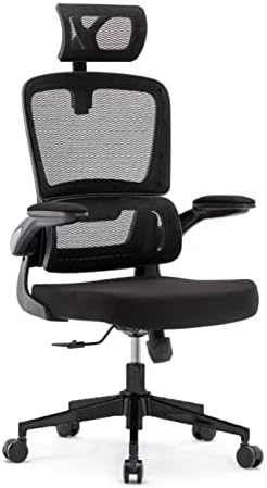 AnneFish Ergonomics Office Chair, High Back Office Chair Wide Seat With ...