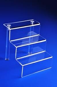 Amazon.com: Acrylic Stair Step Display (ST7: 6-1/4 H x 6 W x 6-1/2D ...
