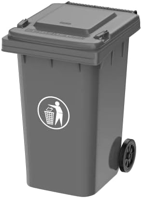 Cosmoplast 240L Industrial Waste Bin with Wheels, Grey, IPHHXX017GY ...