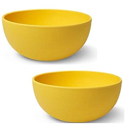 Buy Better Buy Matt Yellow Ceramic Bowl Set for Soup and Multipurpose ...