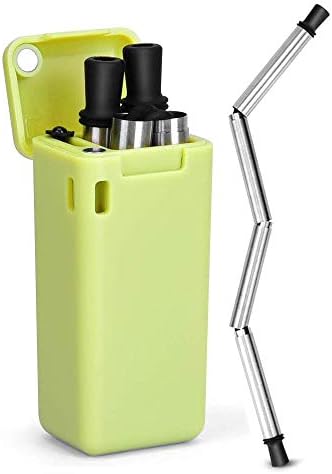 Eco Friendly Collapsible Straw Reusable Stainless Steel Foldable ...