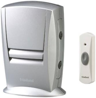 Friedland Evo D402 Wirefree portable Silver Door Chime with white bell ...