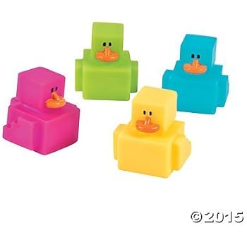 Amazon.com: 2" PIXELATED RUBBER DUCKIES: Toys & Games