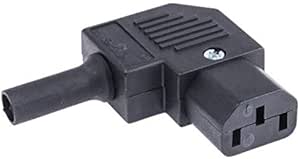 CONECTOR IEC-C13 DESMONTABLE HEMBRA ACODADO : Amazon.es: Electrónica