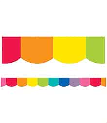 Amazon.com: Schoolgirl Style Hello Sunshine Rainbow Bulletin Board ...