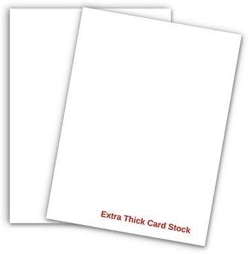 Heavy Weight White Cardstock - 100lb Thick Paper Card Stock - for ...