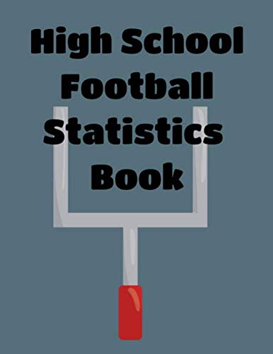 High School Football Statistics Book: Undated High School Coaching ...