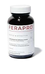 FERAPRO® 30MG 100 VCAPS | Vegan Iron Supplement | With Vitamin C ...