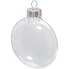 Amazon.com: Clear Glass Disc Ornaments: 3-1/8 inches: Home & Kitchen