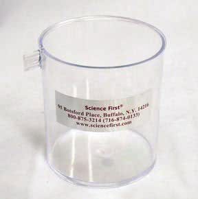 Clear Plastic Overflow Can; Measures density, specific gravity, and ...