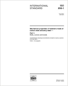 ISO 898-1:1999, Mechanical properties of fasteners made of carbon steel ...