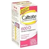 Caltrate Suplemento de Calcio 600 +D 600mg / 400 UI Frasco con 60 ...