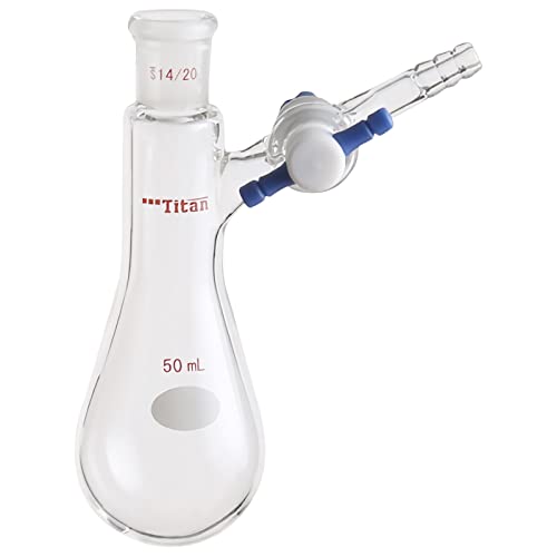 ADAMAS-BETA 50ml Schlenk Reaction Flask Pear-Shape Kjeldahl-Style ...