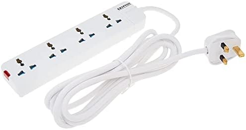 Extension Socket, 4 Way 3M Power Extension Socket Multi Plug Power ...